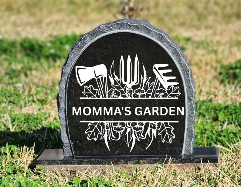 Custom Engraved Granite Name Stone – Monogram Address Marker ...