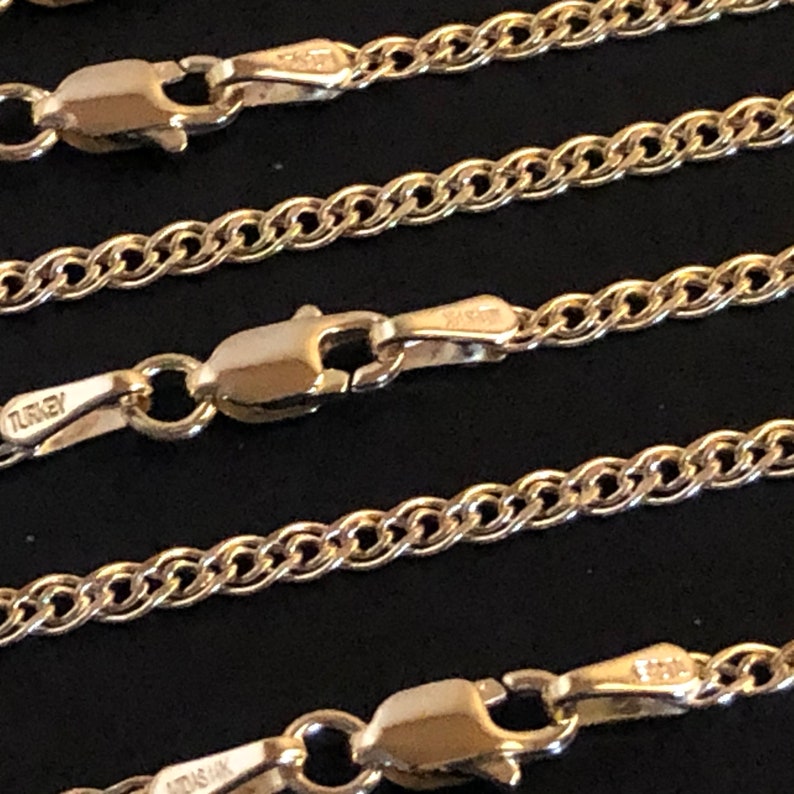 14 K Solid Yellow Gold 2.50 Mm Grand Nonna Chain Necklace - Etsy