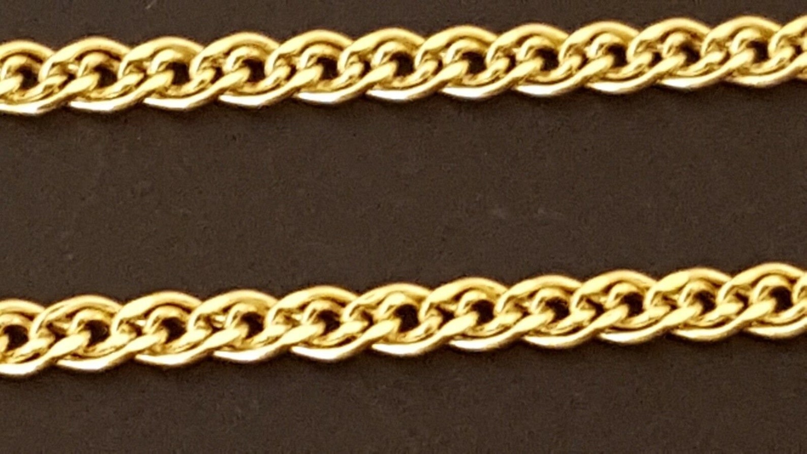 14 K Yellow Gold 1.8 Mm Nonna Chain Necklace 16", 18", 20", 22", 24 ...