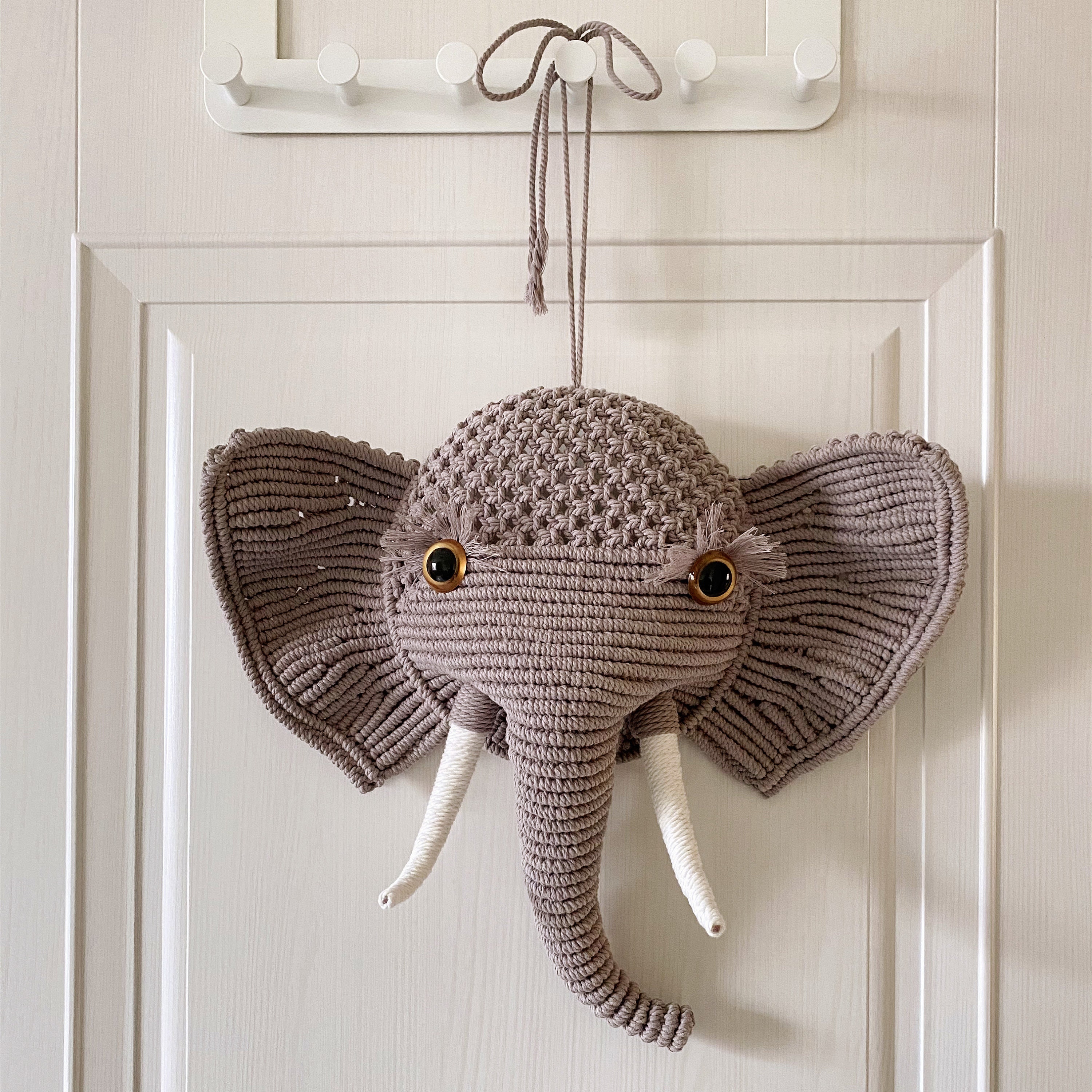 DIGITAL VIDEO TUTORIAL for Macrame Elephant Head Macrame - Etsy