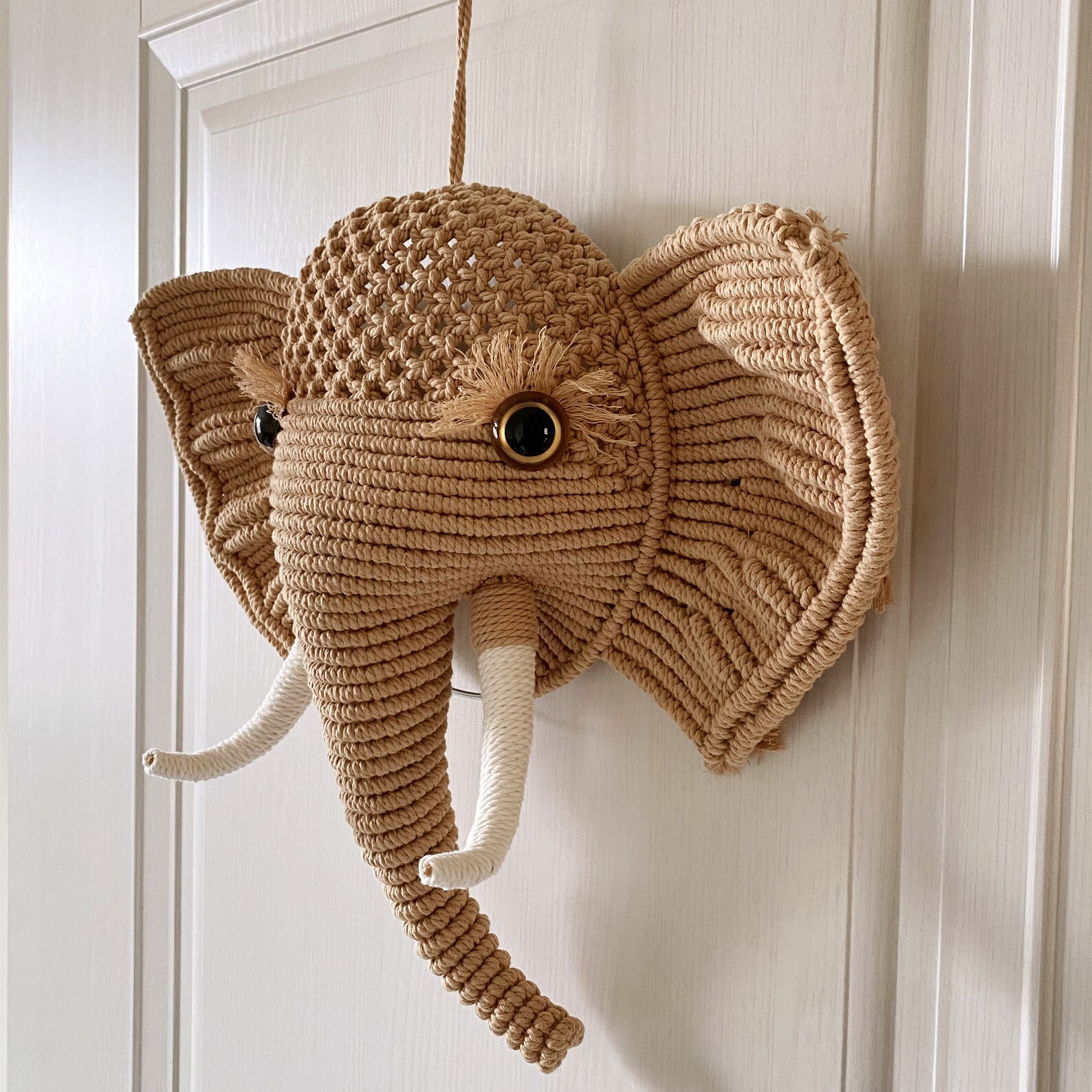 DIGITAL VIDEO TUTORIAL for Macrame Elephant Head Macrame - Etsy