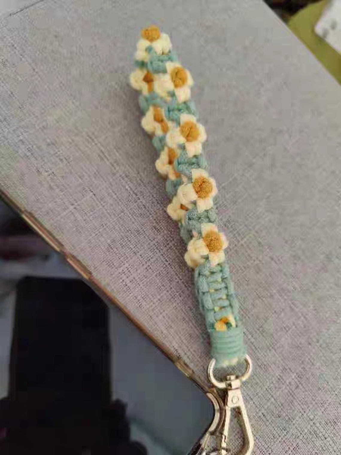 MACRAME PATTERN Macrame Keychain Boho Keychain Macrame Car - Etsy