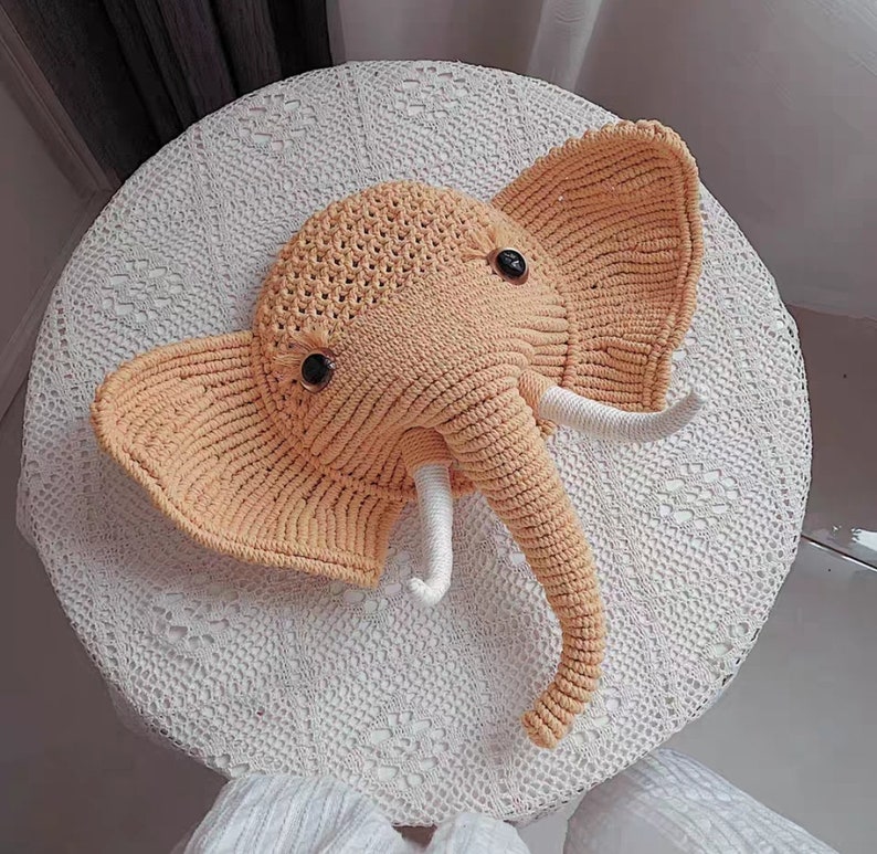 DIY Macrame Kit for Exclusive Elephant Head english Version - Etsy