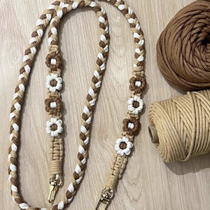 BEGINNER LEVEL / Macrame Tutorial / Learn Macrame / Macrame Bag Strap / Macrame Bag Hanger ...