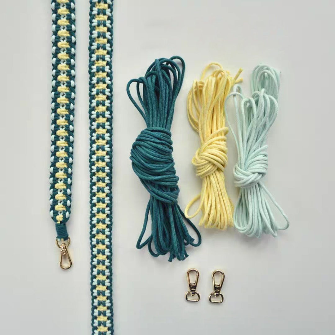 Beginner Level Macrame Bag Strap Pattern in English, Macrame Camera ...