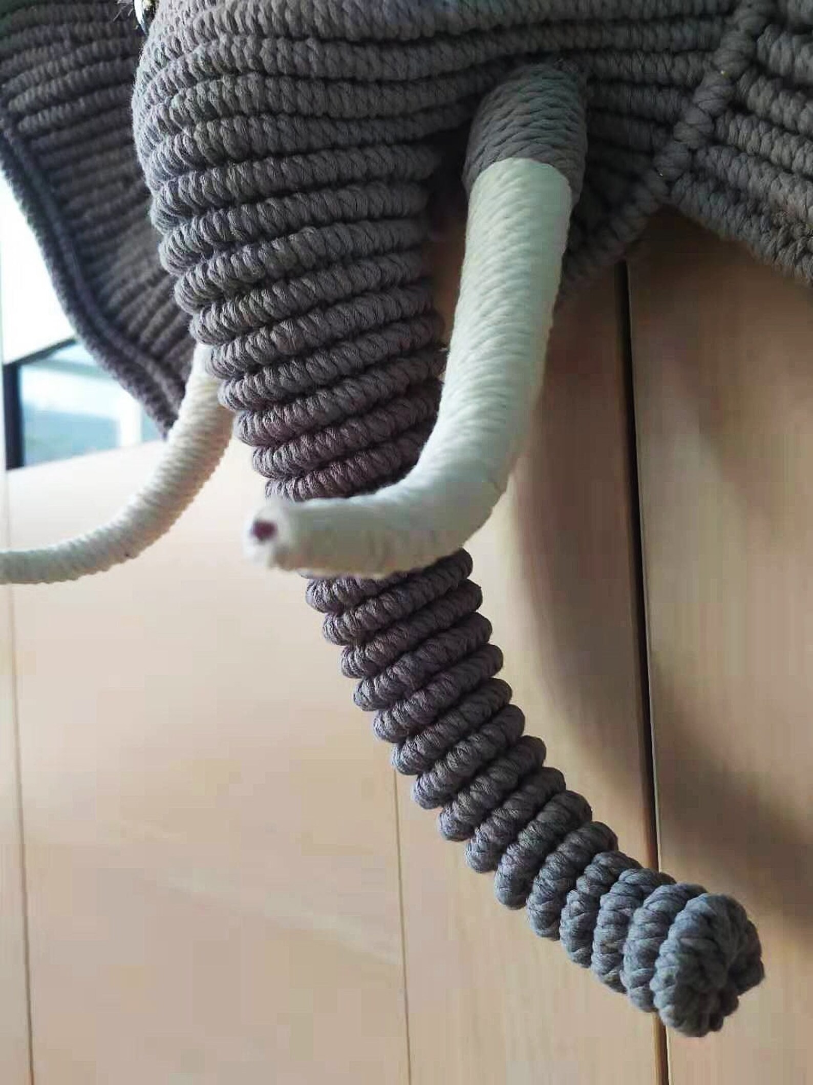 DIY Macrame Kit for Exclusive Elephant Head english Version - Etsy