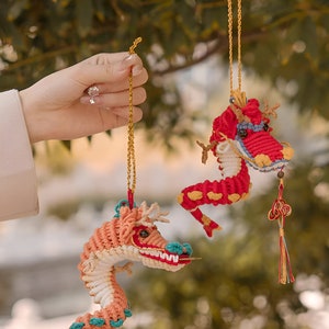 Beginner Macrame Dragon PDF Pattern, Macrame PDF Tutorial, Macrame Pattern With Step Be Step ...