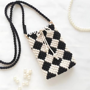 Beginner Level Macrame Cell Phone Bag Pattern, Macrame PDF Pattern for ...