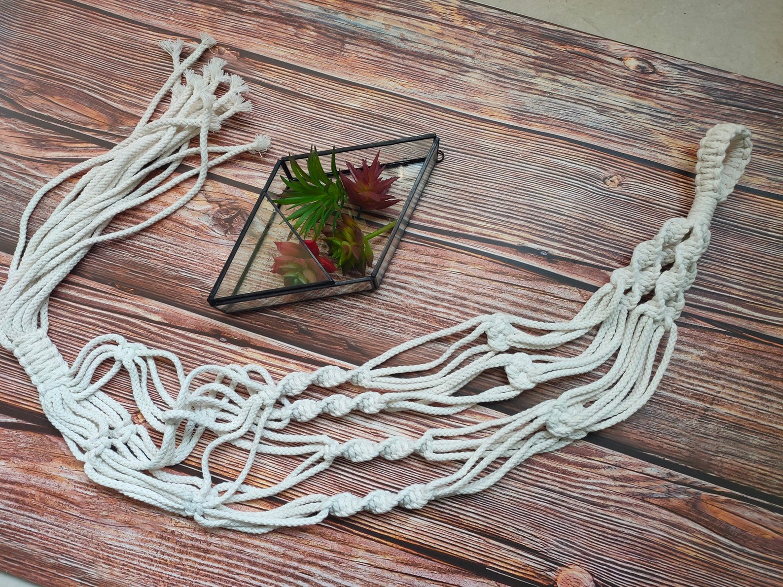 6 Pack Macrame Plant Hangers Set of 6 Boho Plant Hangers | Etsy