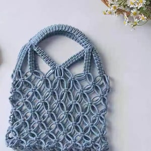BEGINNER LEVEL Macrame Summer Bag Patterns in English, Macrame PDF ...