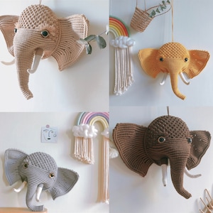 DIY Macrame Kit for Exclusive Elephant Head (english Version Video ...