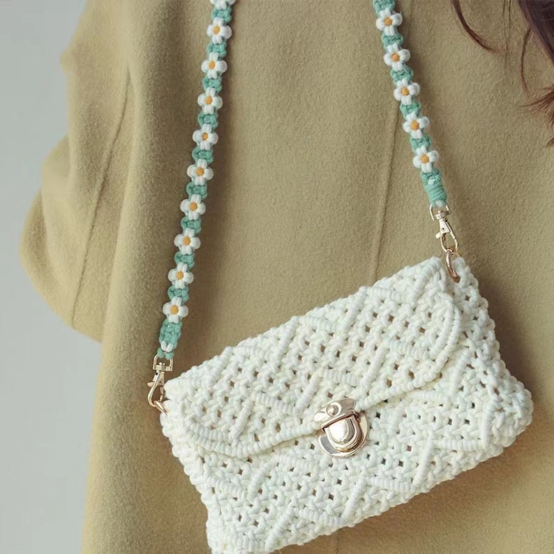 MACRAME TUTORIAL / Learn Macrame / Macrame Bag Strap / Camera Strap / Diy Macrame Kit / PDF ...