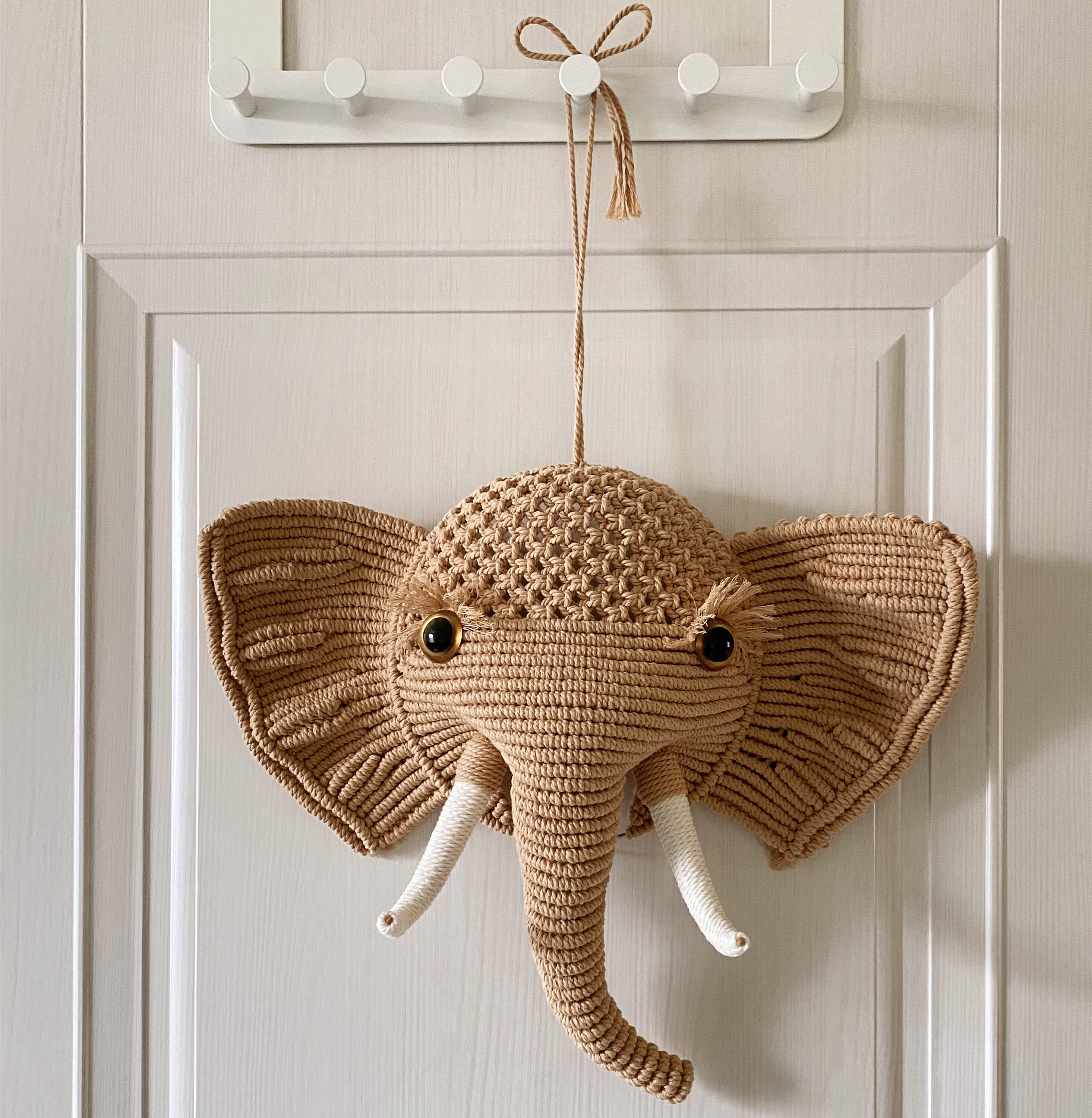 DIGITAL VIDEO TUTORIAL for Macrame Elephant Head Macrame - Etsy
