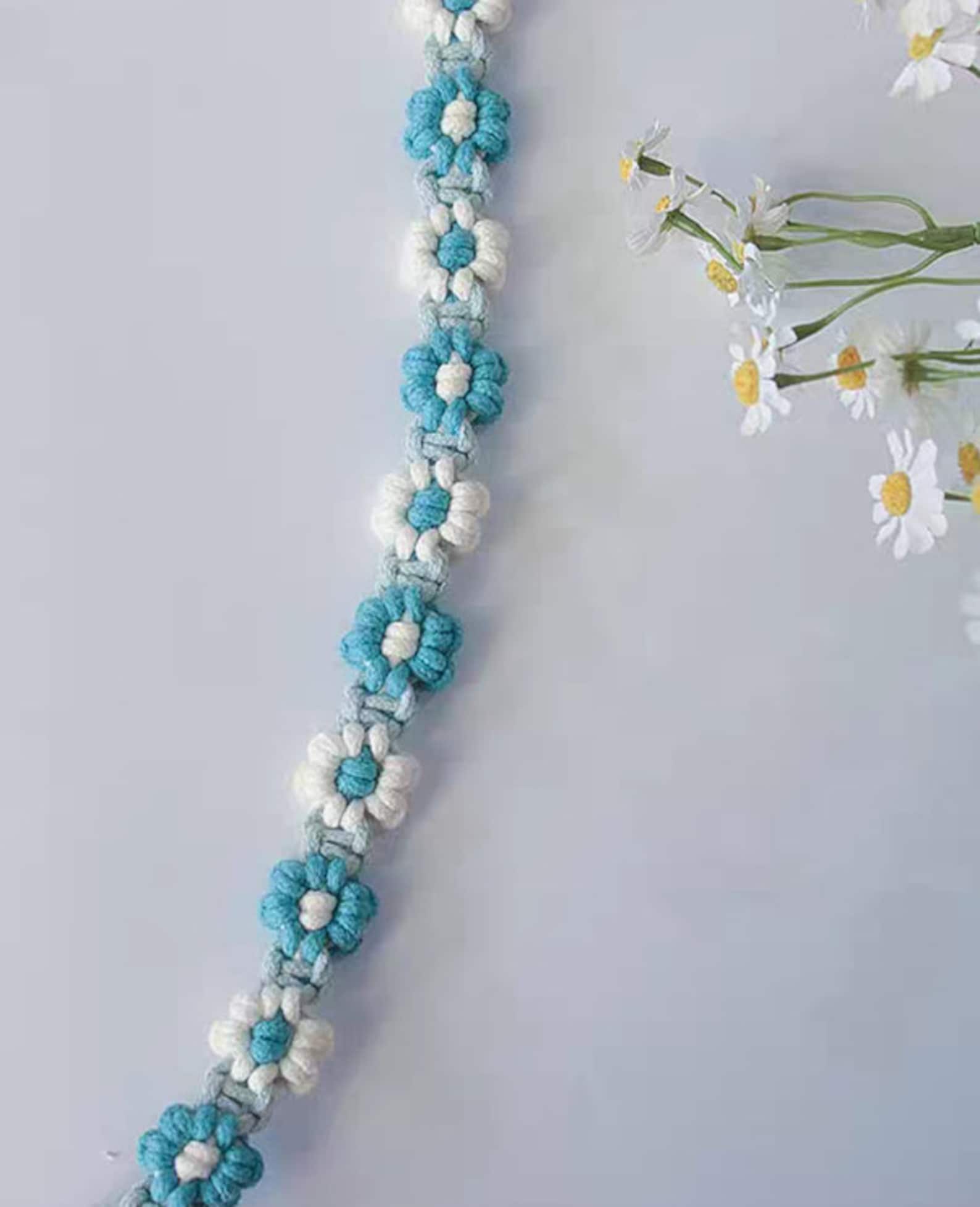 PDF Patterns Macrame Flower Bag Strap With Lobster Clasps in English ...