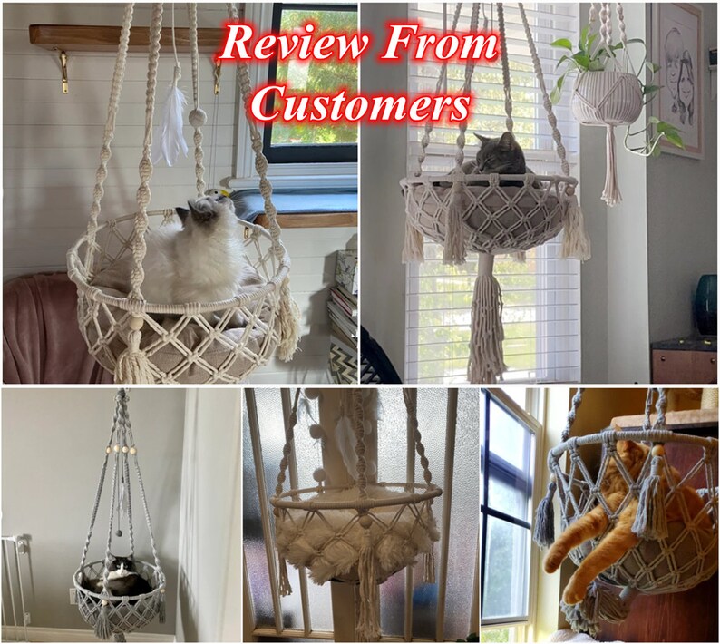Multicolor Rope Macrame Cat Hammock Macrame Cat Bed Hanging - Etsy