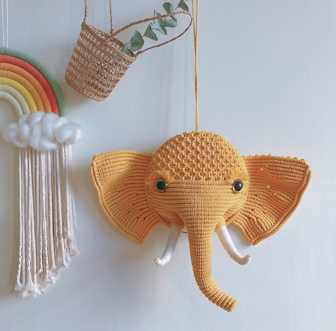 DIY Macrame Kit for Exclusive Elephant Head english Version Video ...