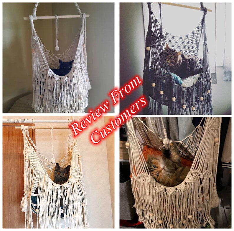 Macrame Hanging Cat Bed Macrame Cat Hammock Macrame Cat - Etsy