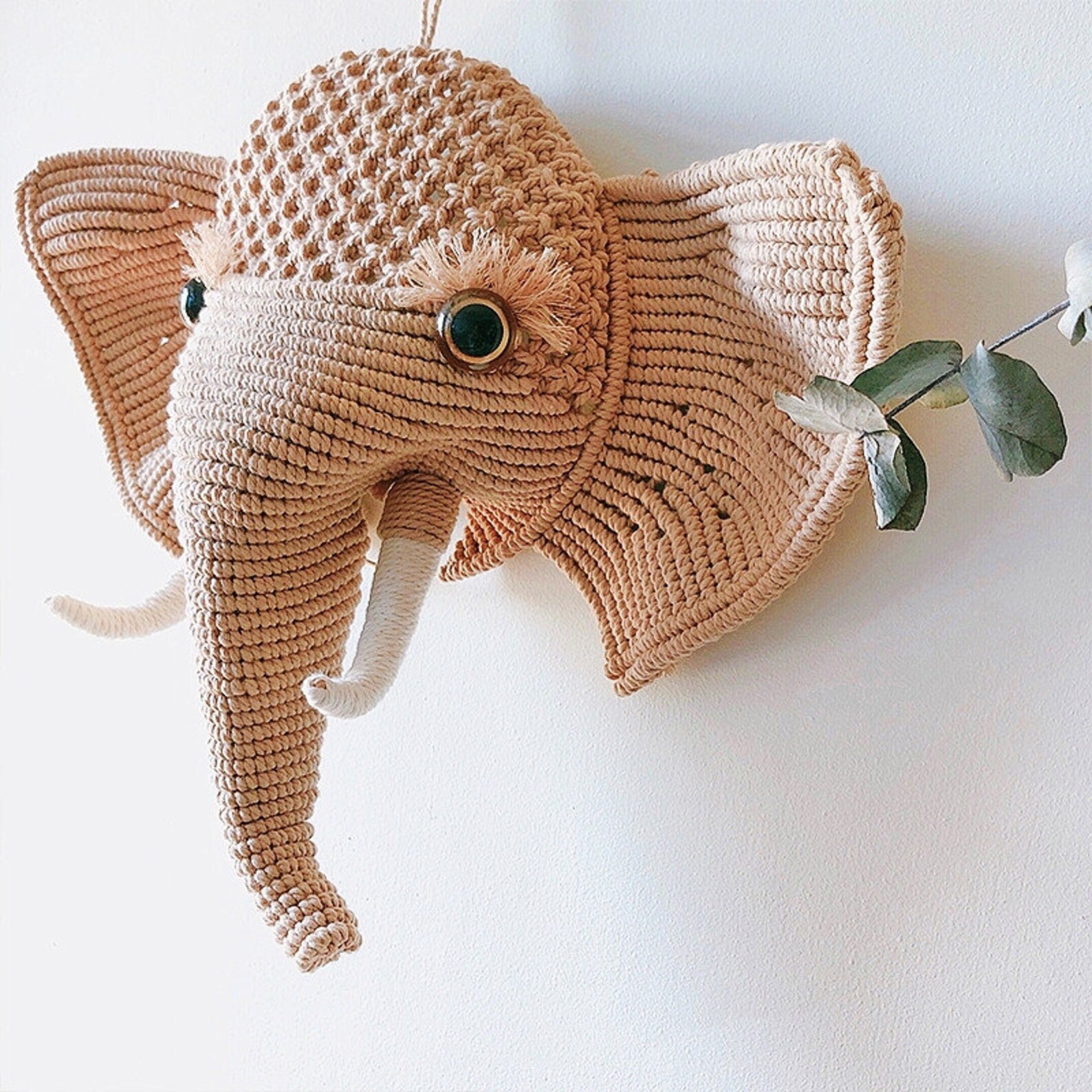 DIGITAL VIDEO TUTORIAL for Macrame Elephant Head Macrame - Etsy
