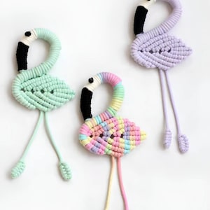 BEGINNER LEVEL / Macrame Animal Tutorial / Learn Macrame / Macrame Flamingo Pattern / Diy ...