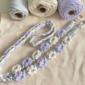 BEGINNER LEVEL / Macrame Tutorial / Learn Macrame / Macrame Bag Strap / Macrame Bag Hanger ...