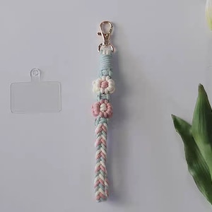 BEGINNER LEVEL / Macrame Tutorial / Learn Macrame / Macrame Phone Strap / Macrame Keychain / Diy ...
