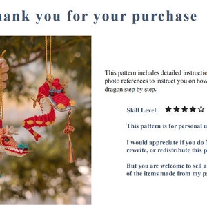 Beginner Macrame Dragon PDF Pattern, Macrame PDF Tutorial, Macrame Pattern With Step Be Step ...