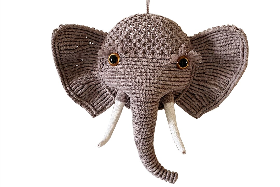 DIY Macrame Elephant Pattern english Version Video, Macrame Elephant ...
