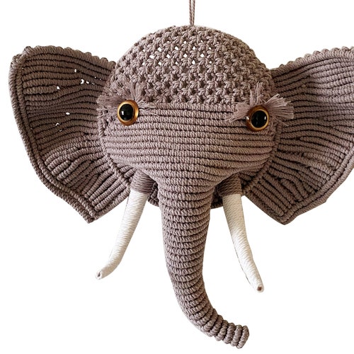 DIY Macrame Elephant Pattern english Version Video Macrame - Etsy