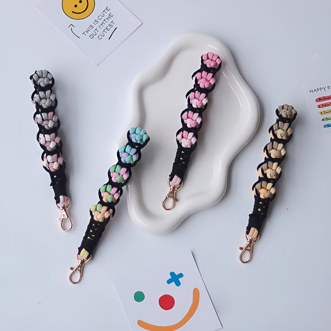 BEGINNER LEVEL / Macrame Tutorial / Learn Macrame / Macrame Phone Strap ...