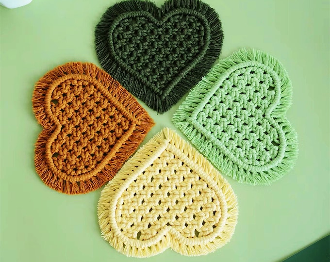 Macrame Coaster Pattern, Macrame PDF Tutorial Coaster, Macrame Tutorial ...