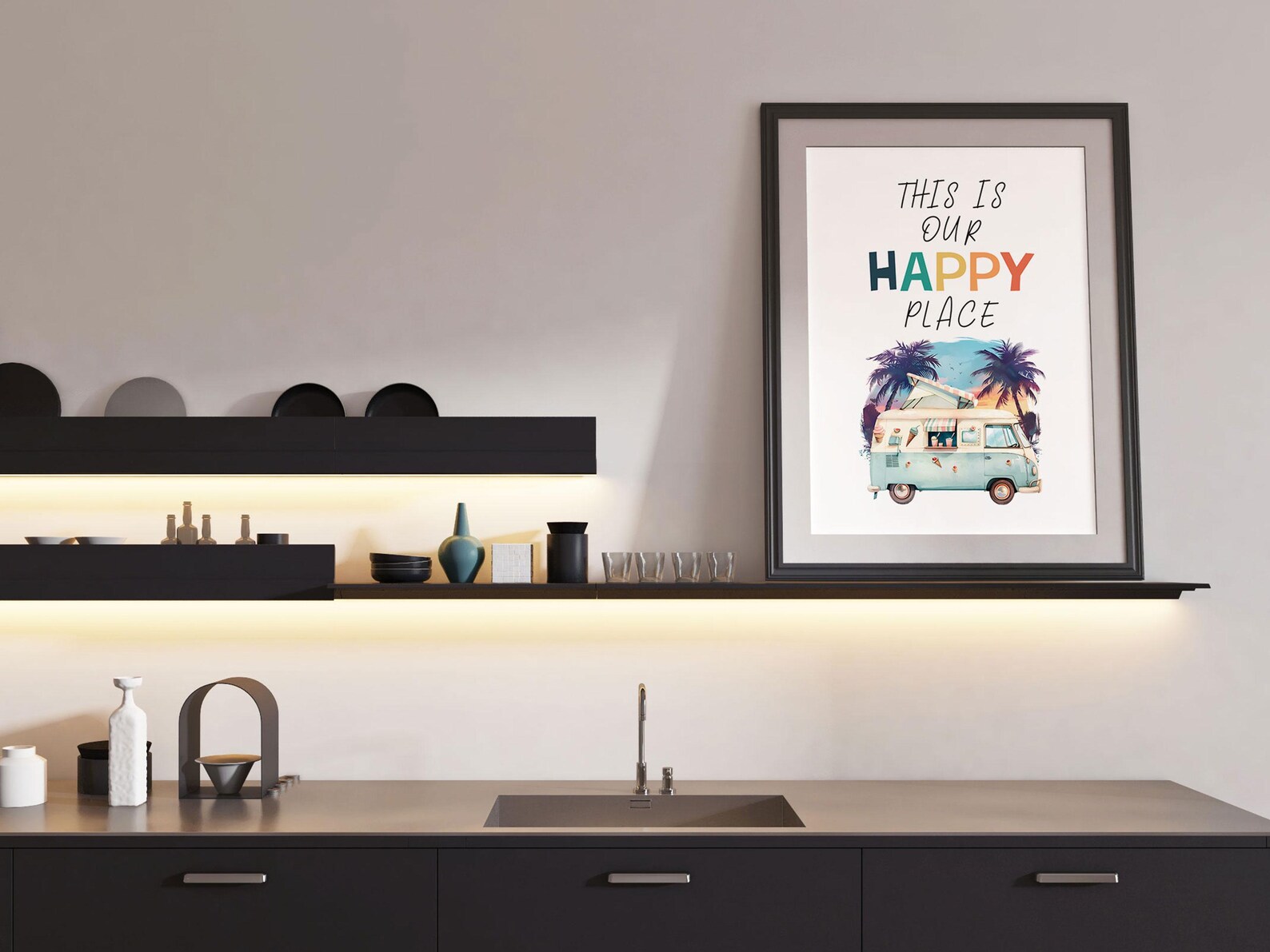 This is Our Happy Place Poster, Instant Download, Printable Wall Art ...