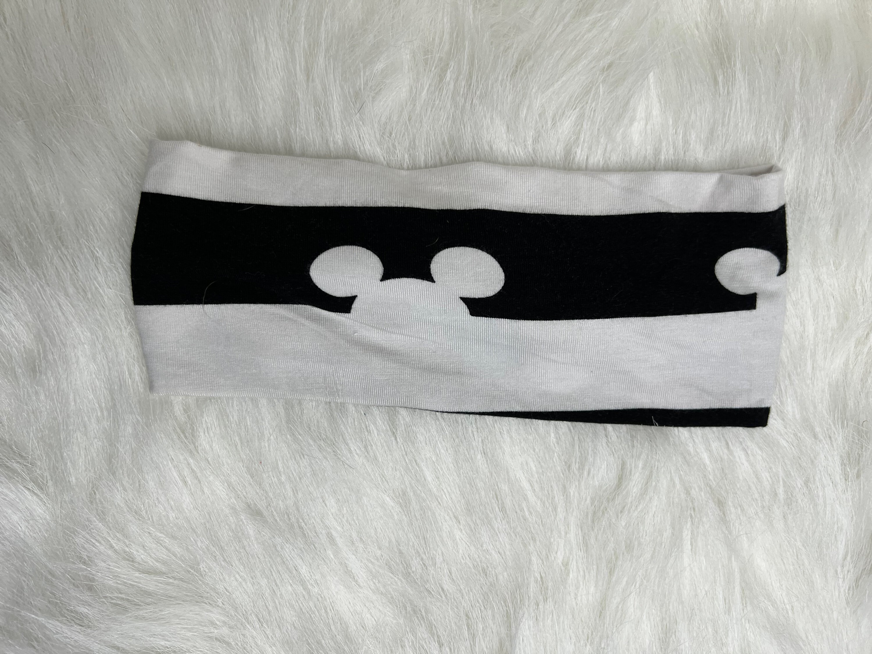 Mouse Head Black White Headband Turban - Etsy