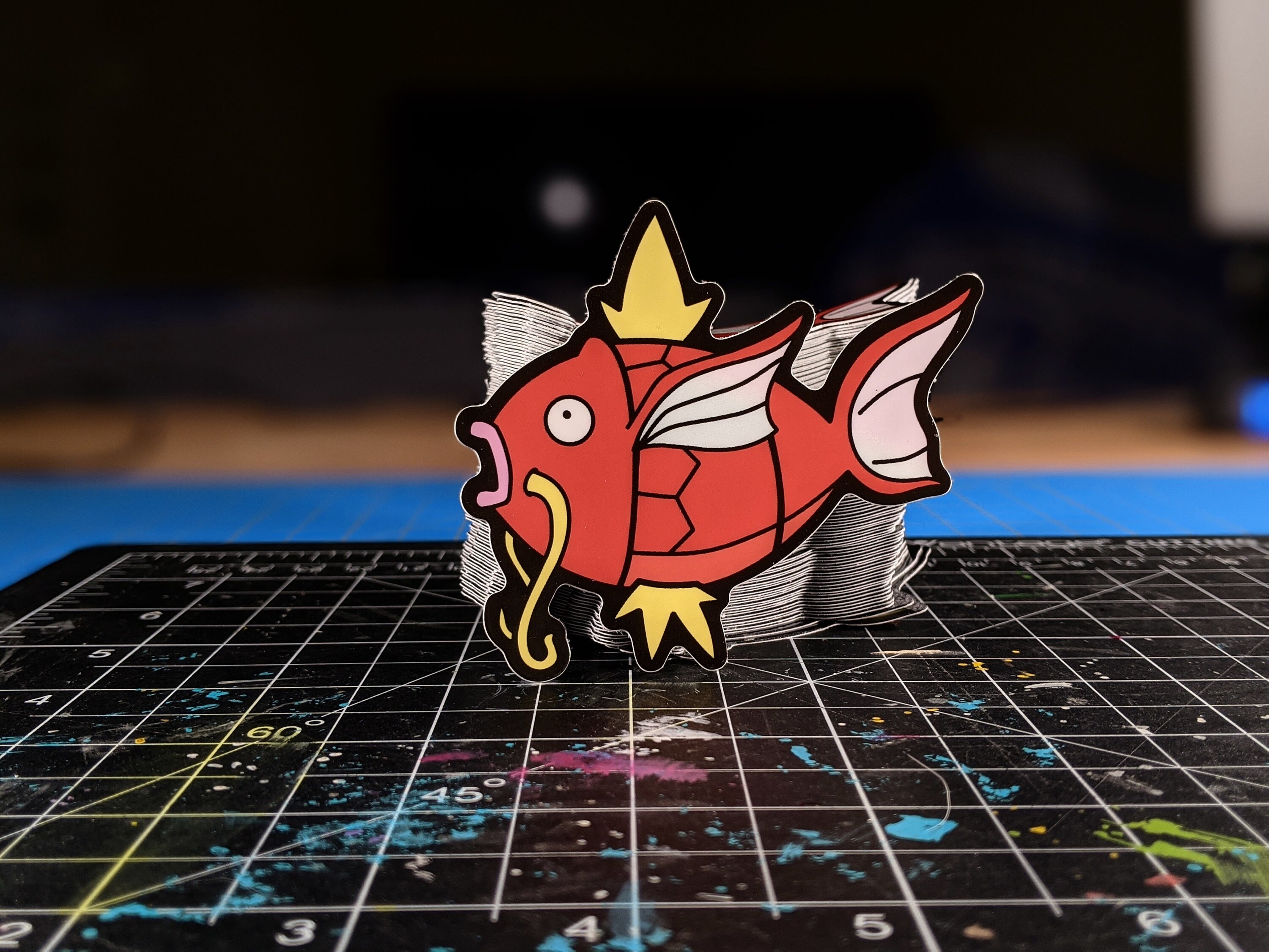 Magikarp or Shiny Magikarp Holograpic Glitter Sticker - Etsy