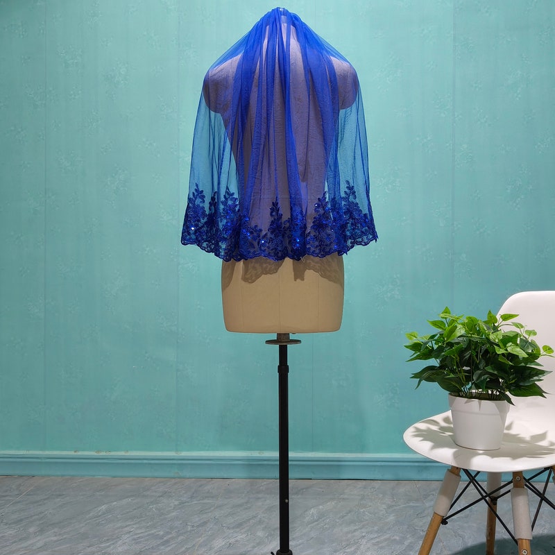 Royal Blue Wedding Veil - Etsy