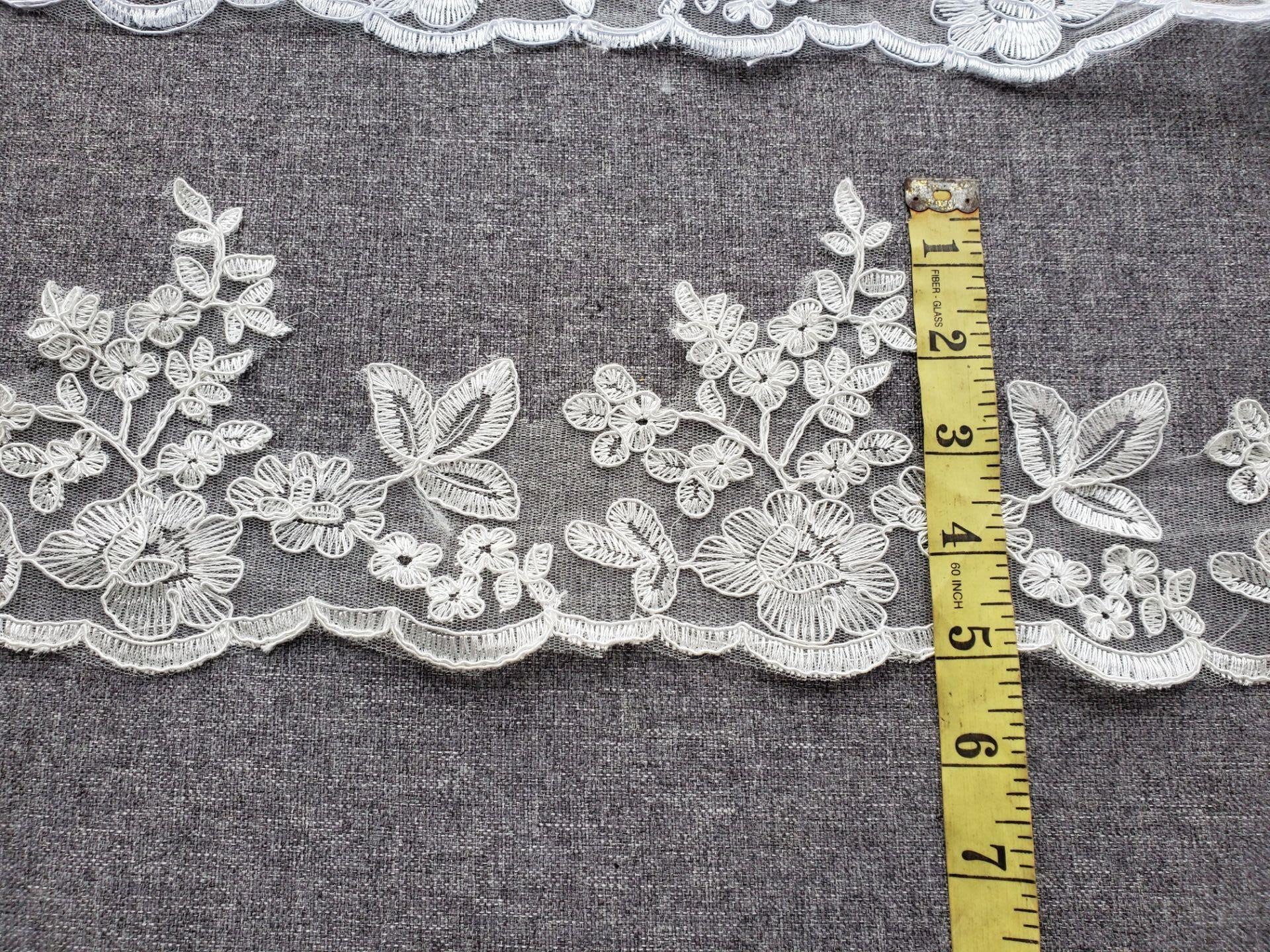 Lace Edge White Ivory Lace Embroidery Suitable for Hats | Etsy