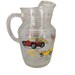 Glass Pitcher With Pour Spout Classic Cars 64oz Clear Glass Belly ...