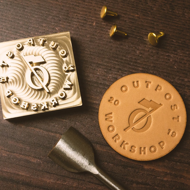 Leather Embossing Stamp Personalized - Etsy
