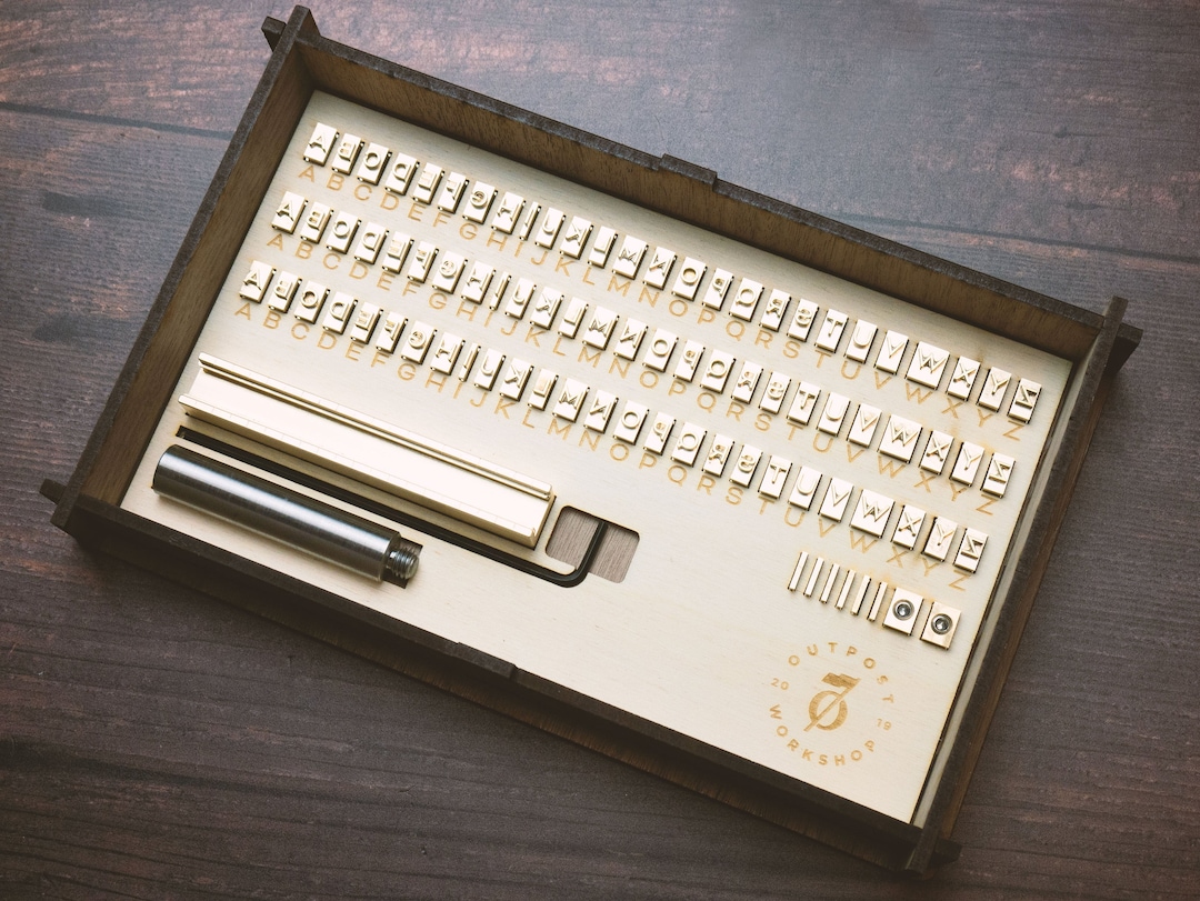 Alphabet Leather Stamp Type Letter Set - Capital Letters - Etsy