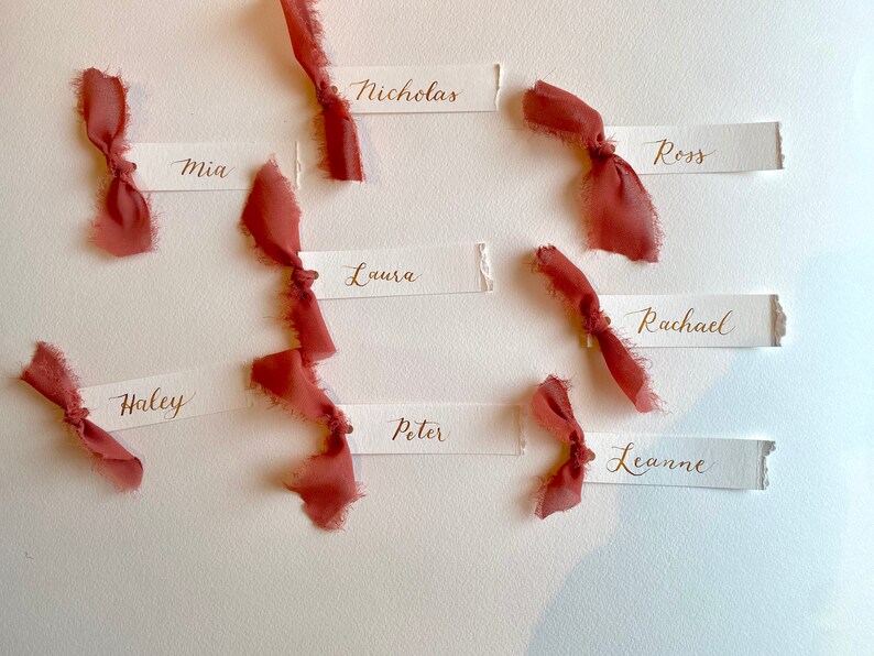 Holiday Place Cards, Thanksgiving Place Cards, Hand-lettered Place ...