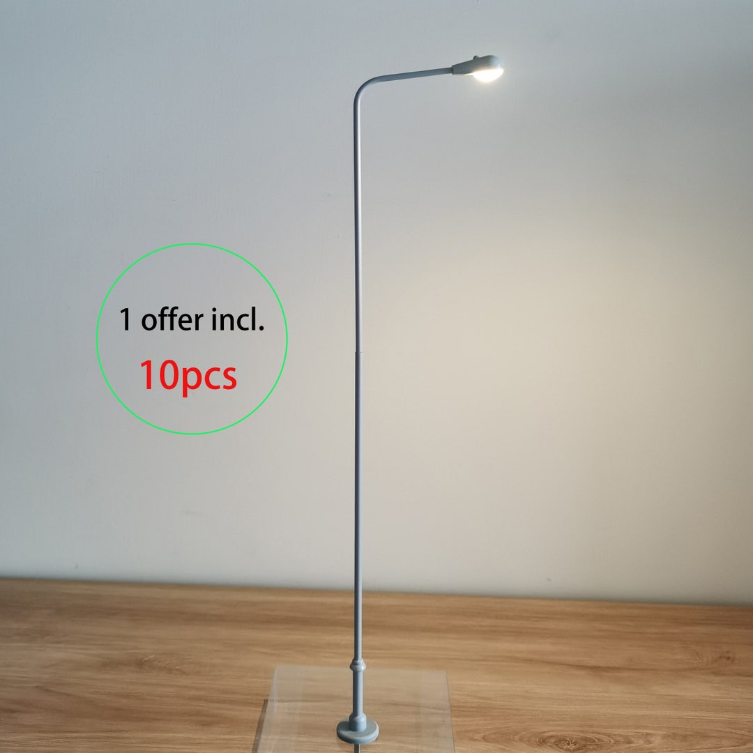 10PCS 1:24 or 1 to 25 Scale Model Train Railroad G Gauge LED Street ...