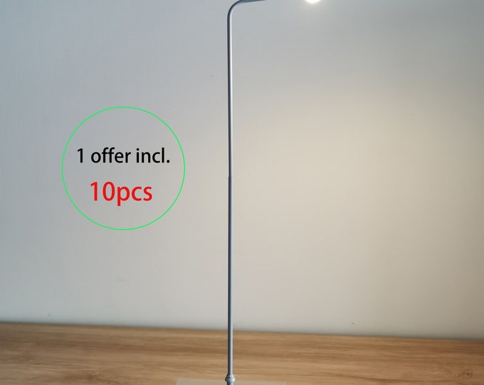 10PCS 1:24 or 1 to 25 Scale Model Train Railroad G Gauge LED Street ...