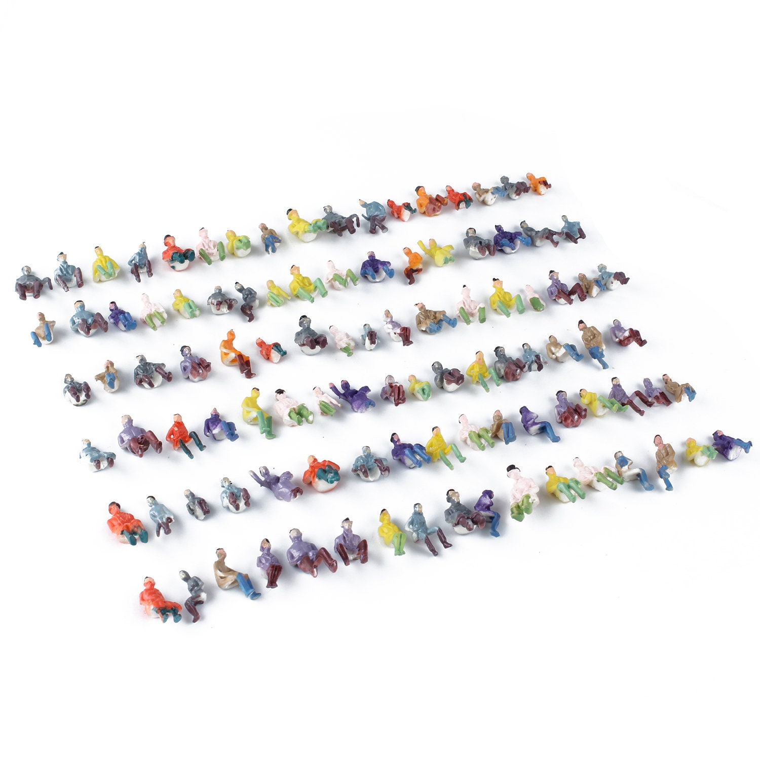Only Sitting 1:87 Scale HO Model Train Accessories Figures Human People ...