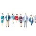 Sitting and Standing Mixed 1:32 Scale Model Train Accessories Figures ...