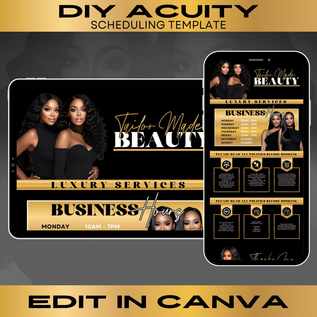 Premade Acuity Site Design Template Boost Your Service-based Business ...