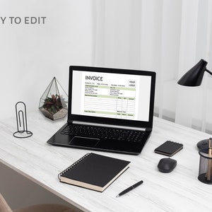 PDF Invoice Template for Adobe Acrobat Reader; Fillable PDF Form With ...