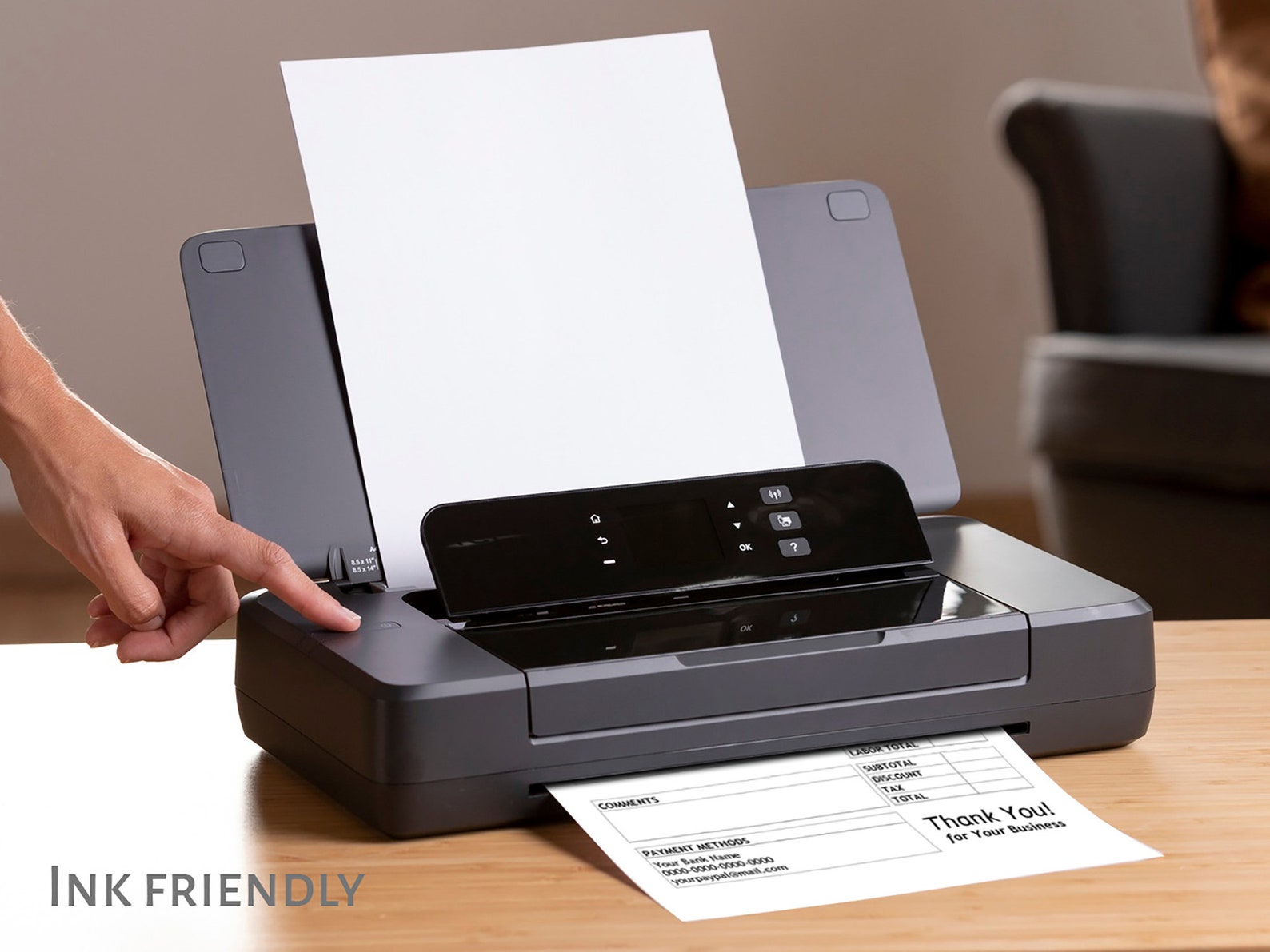 PDF Invoice Template for Adobe Acrobat Reader Fillable PDF Form With ...