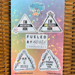 Anti-mlm Holographic Sticker Sheet - Pyramid Scheme - Etsy