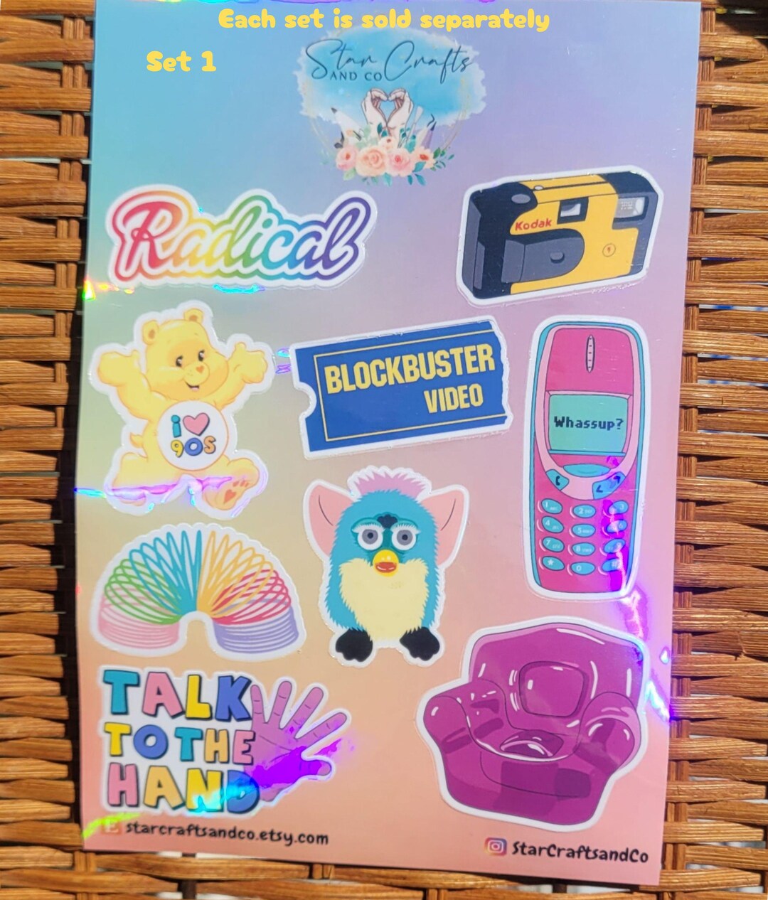 80s & 90s Sticker Sheets - Gen X Millennials Nostalgia - Etsy