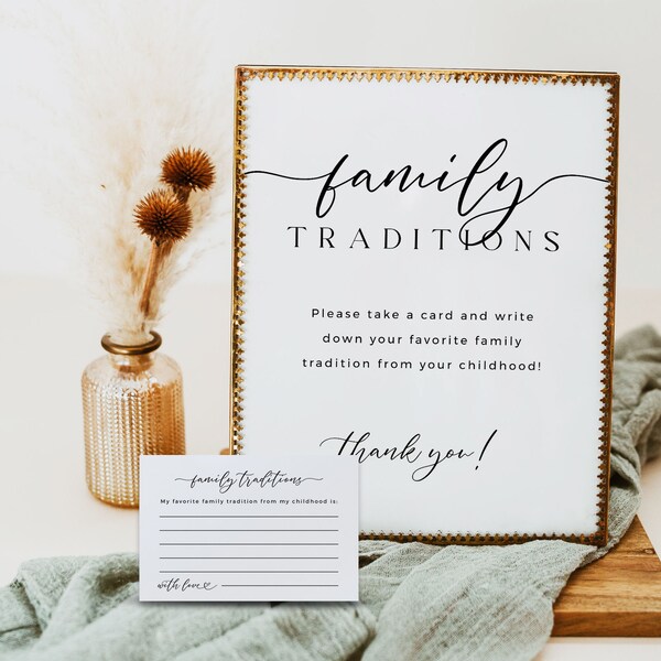 Family Tradition Sign - Etsy