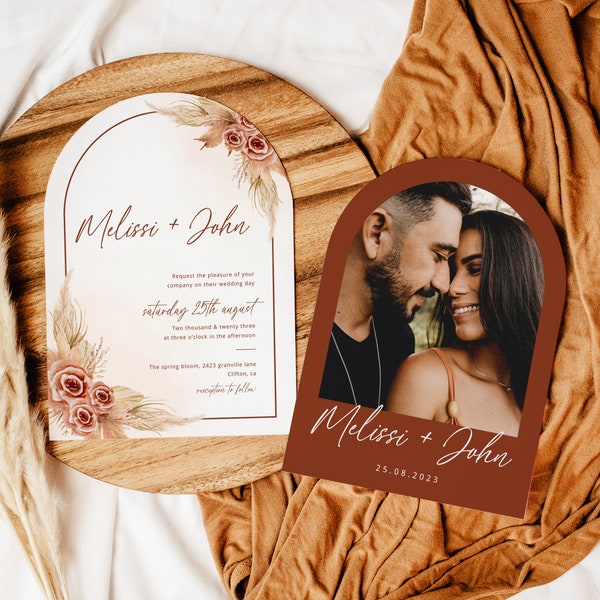 Arch Invitation - Etsy